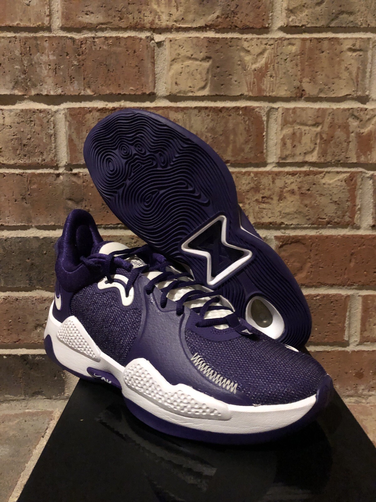 New 10.5 Nike PG 5 TB Paul George Basketball Shoes Purple White DM5045 ...
