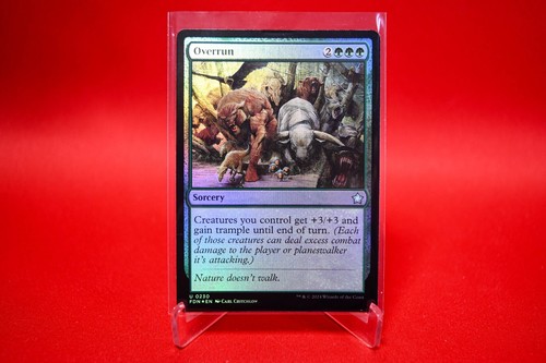 1x Overrun (FOIL) - MTG - FDN - NM/M Card - Uncommon | eBay