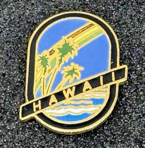 Hawaii Vintage Enamel Lapel Pin 1980's 1990's Island Souvenir Collector ...