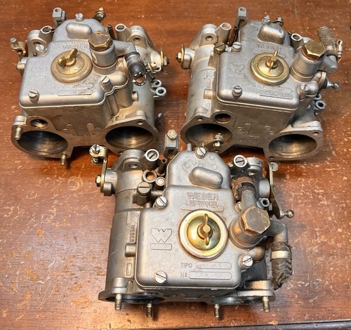 Lot 3 Italian Weber 40 DCOM 5 Carburetors Alfa Romeo BMW Fiat Mini ...