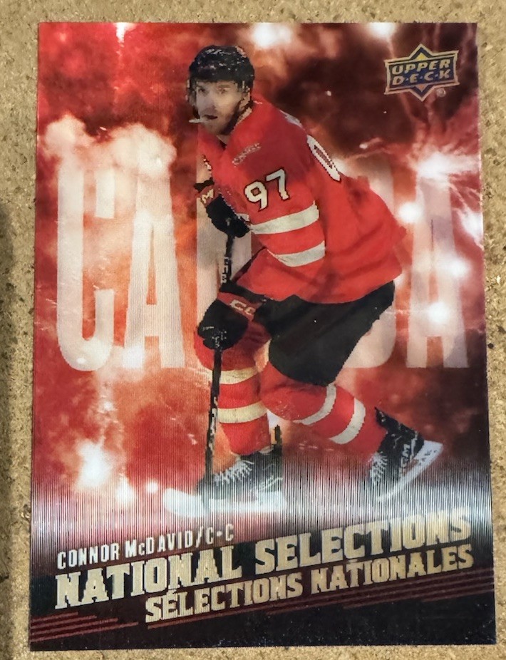 2025-26 UD Tim Hortons National Selections Connor McDavid NS-1 / Team ...