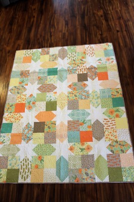 Handmade quilt - Hidden Stars Spring colors Moda Fabric | eBay