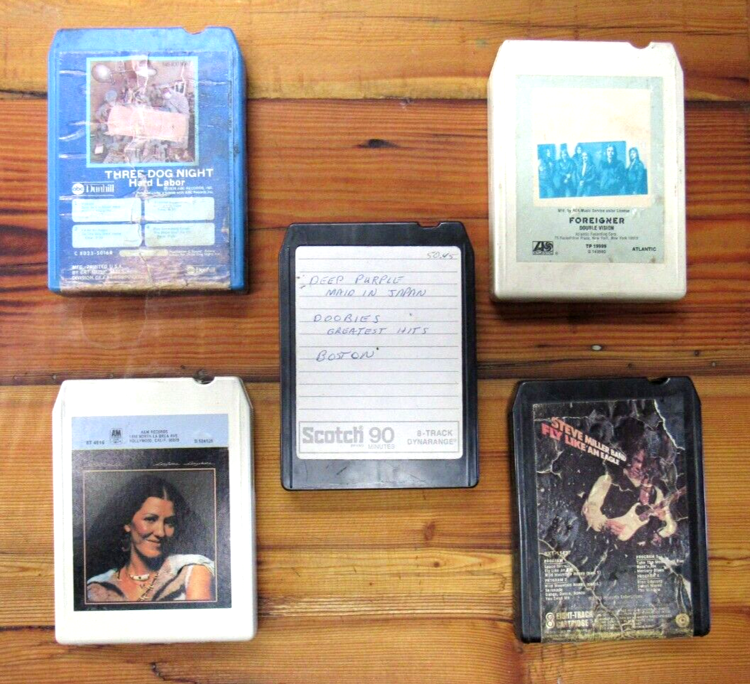 Lot Of 19 Classic Rock 8 Track Tapes STEVE MILLER CHICAGO FLEETWOOD MAC ...