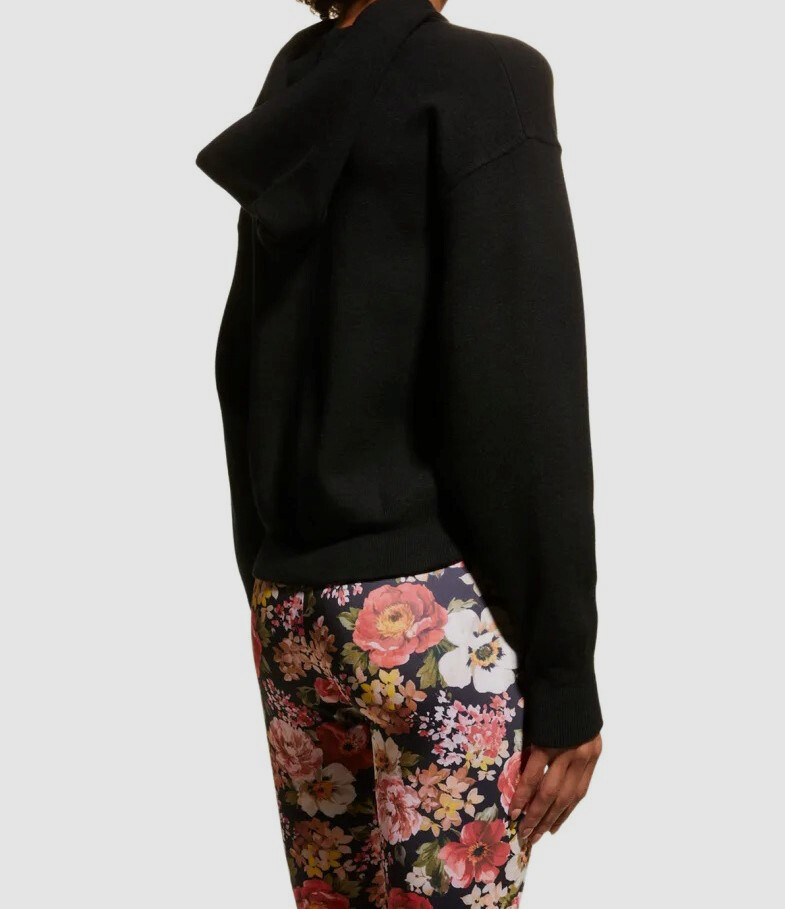 $79 Onzie Women's Black Cropped Pullover Hoodie Sweater Size S/M | eBay UK