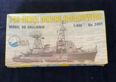 Vintage AGA T43 - Okręt Dozoru Radarowego Model Kit, New Sealed 7949 | eBay