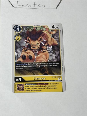 Digimon Liamon Common NM Versus Royal Knight Ships Same Day! | eBay
