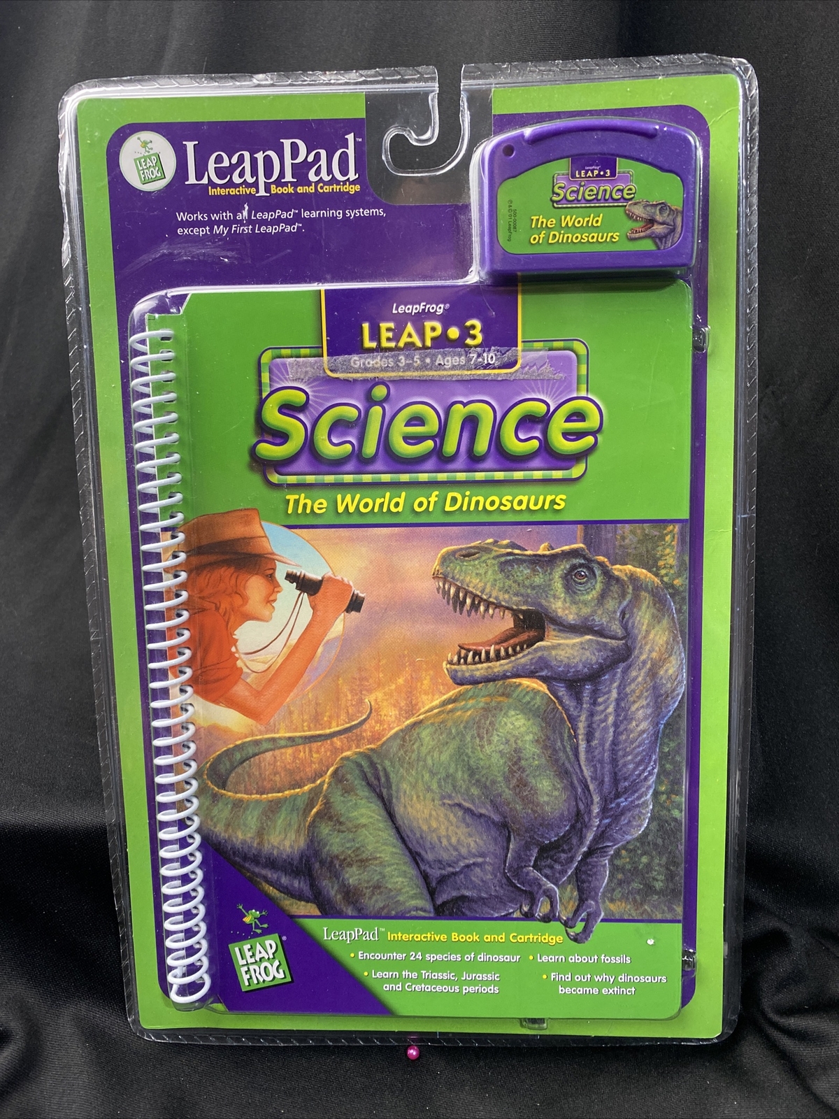 LeapFrog LeapPad Leap 3 Science The World of Dinosaurs Book & Cartridge ...