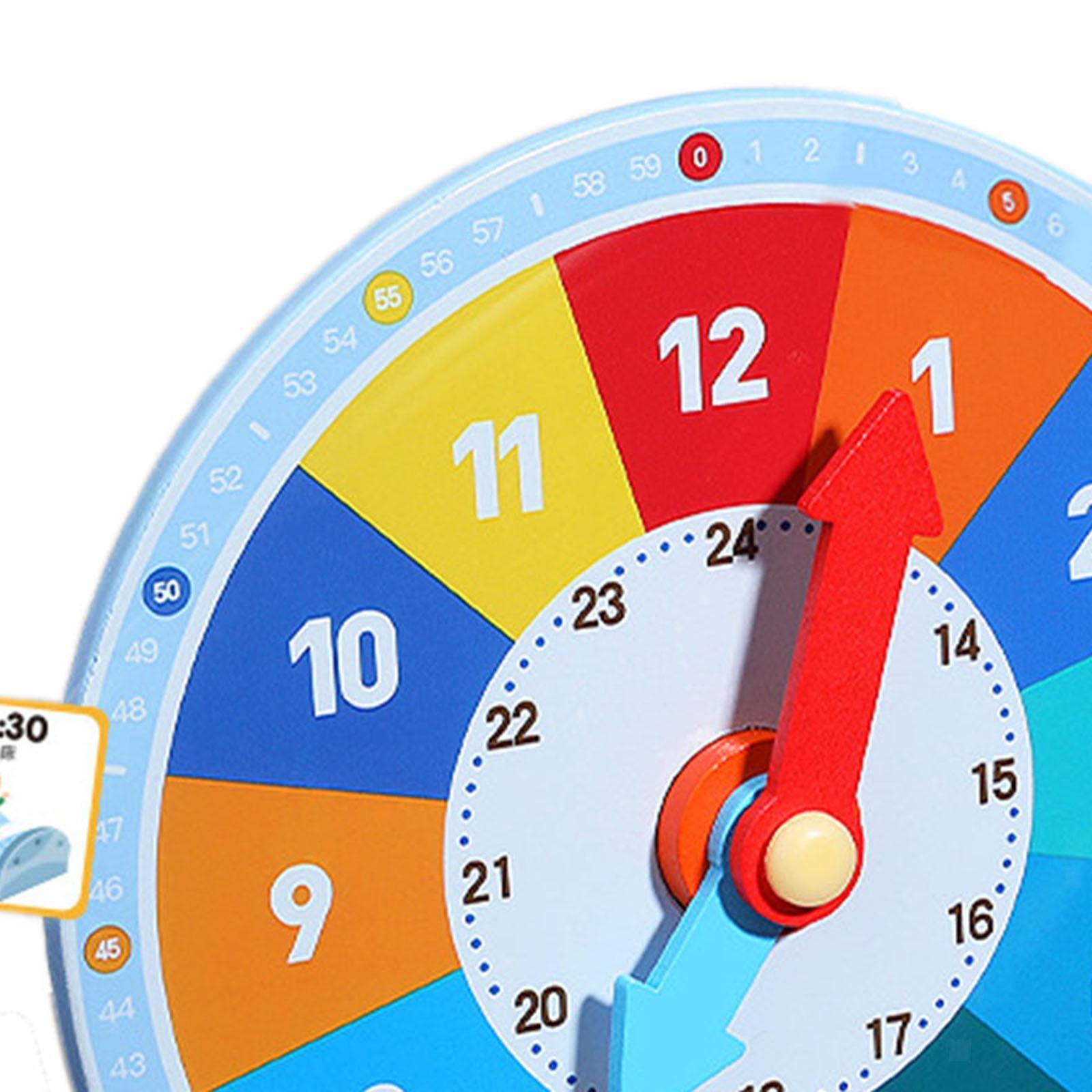 Analog Teaching Clock Wall Clock Early Learning Learning Activities ...