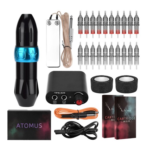 Atomus tatouage stylo cartouche aiguilles ensemble stylo moteur Machine à A8W3 | eBay
