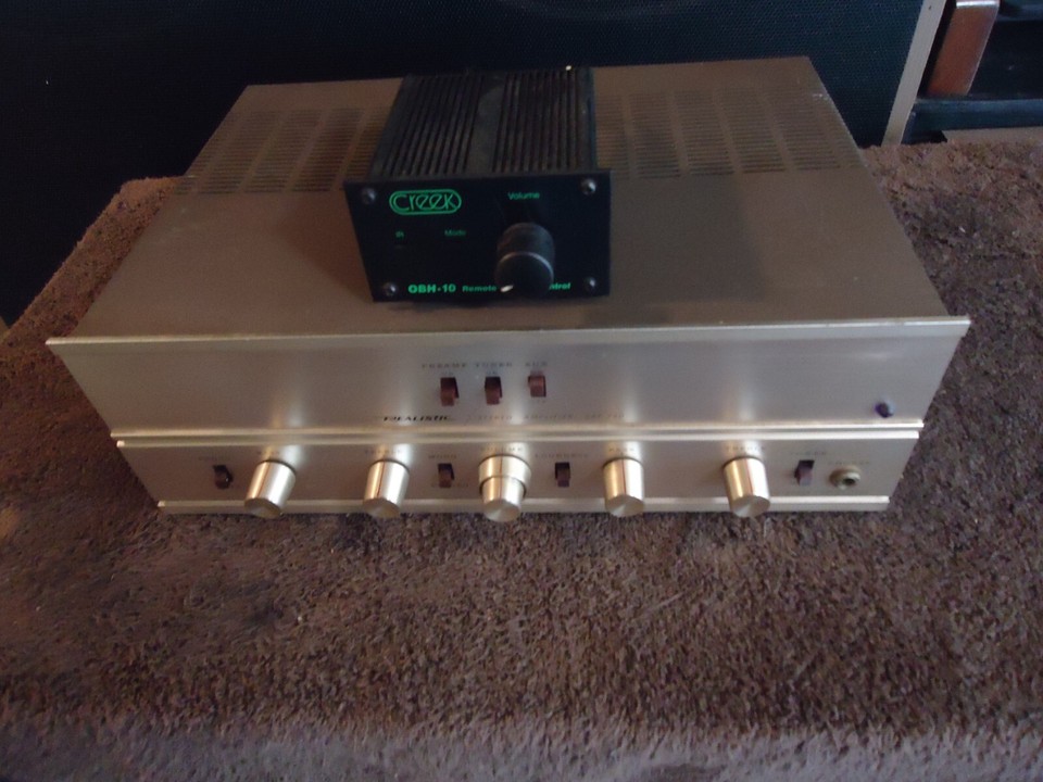 SAF 24D REALISTIC STEREO INTEGRATED ECL82 TUBE AMPLIFIER SHOWN AT FULL ...