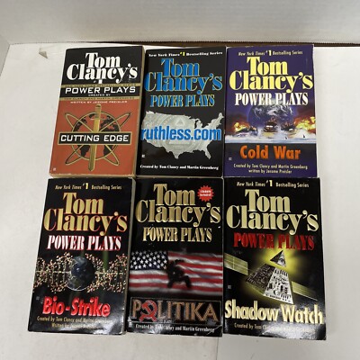 Lot of 6 Tom Clancy Action/Thriller Paperback Books Power Play series ...