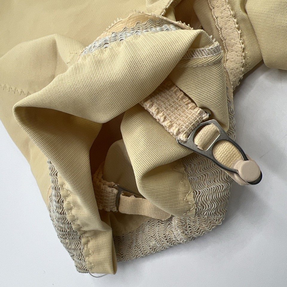 Vintage Rago NY Panty Girdle Beige Medium Split Crotch Garter Shapewear ...