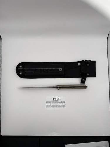 Ontario Knife Company OKC RAT-7 Fixed Blade Knife 1095HC Micarta Handle ...