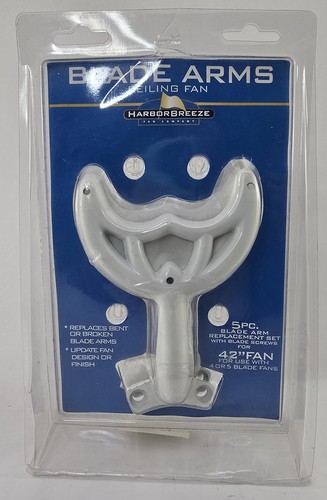 5 Replacement White Blade Arms For 42" Ceiling Fan Harbor Breeze NEW in pkg FS | eBay