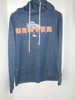 New NFL Denver Broncos Ladies Hoodie Long-Sleeve Thick Pullover Blend ...