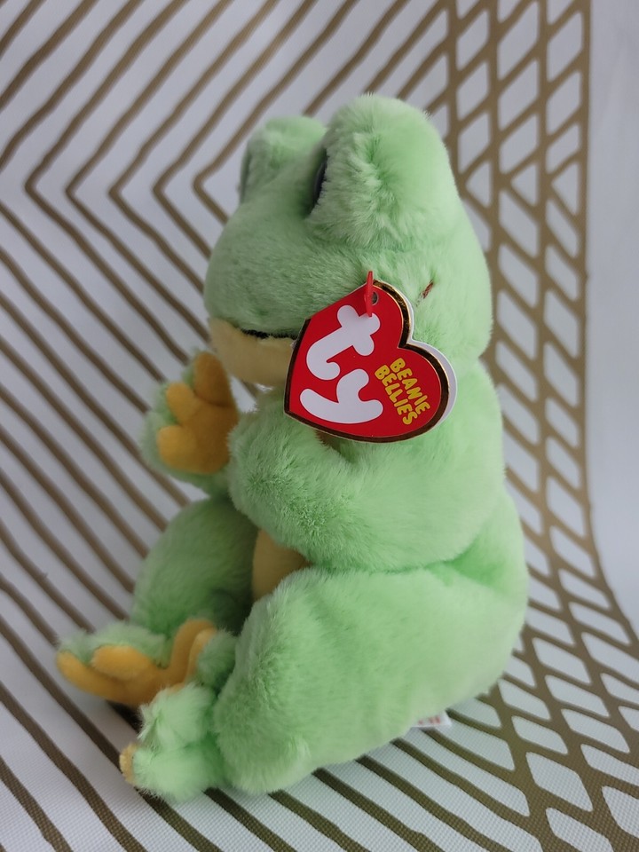 Ty Beanie Baby Bellies SNAPPER the Green Frog 6" Stuffed Plush Toy | eBay