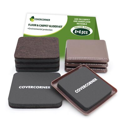 Furniture Sliders for Hardwood Floors Square Furniture Sliders for ...