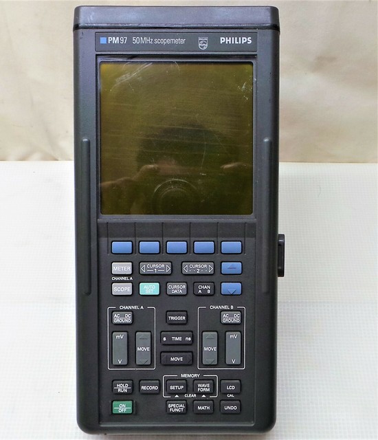Fluke Philips PM97 50mhz Dual Channel Scopemeter Handheld Oscilloscope ...
