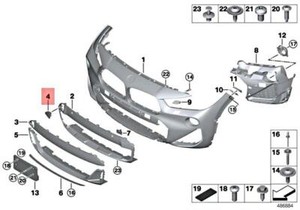 Genuine BMW F39 X2 16d 18d 18dX 18i Cover Towing Lug Front Primed ...