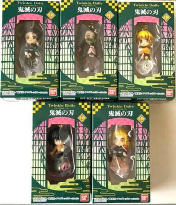 Demon Slayer Mini Figure Keychain 5 Types Set Twinkle Dolly Bandai ...