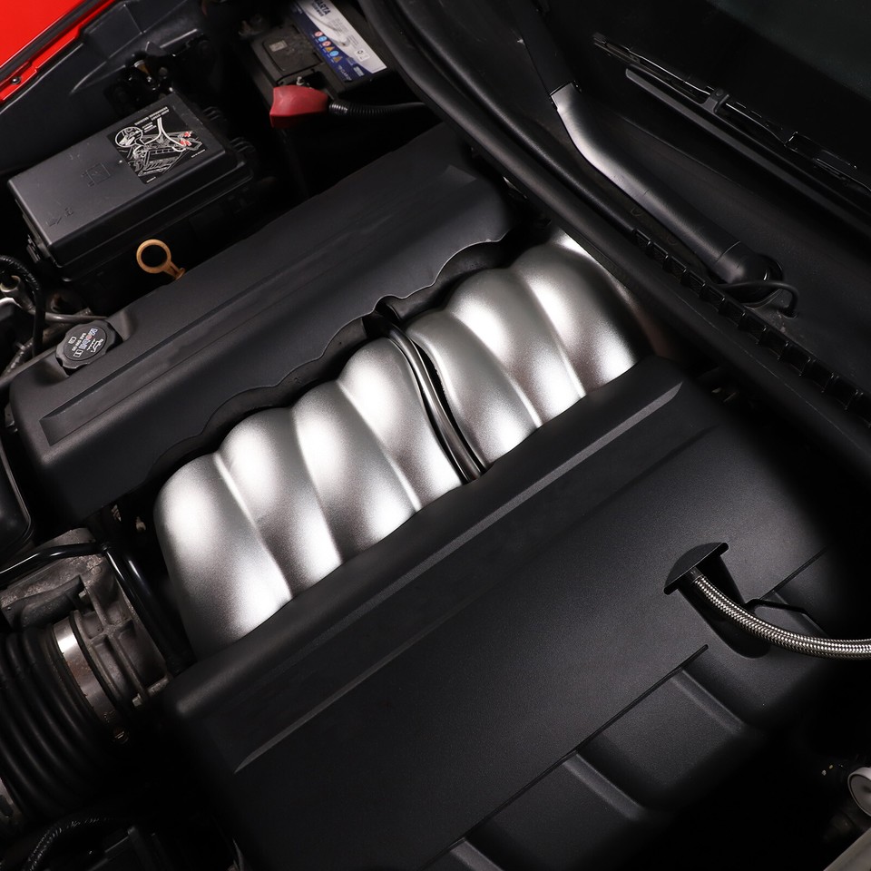 Aluminum LS3 Engine Intake Plenum Cover Dress Up Fits Corvette C6 2005 ...