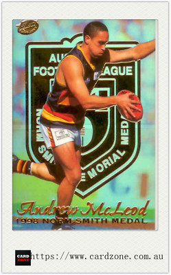 1999 Select AFL Series Holofoil Medal Card MC3 Andrew McLeod (Norm ...