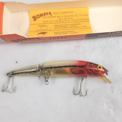 Vintage Bomber Lures Long A Shallow Runner Jointed 3/8oz Crankbait ...