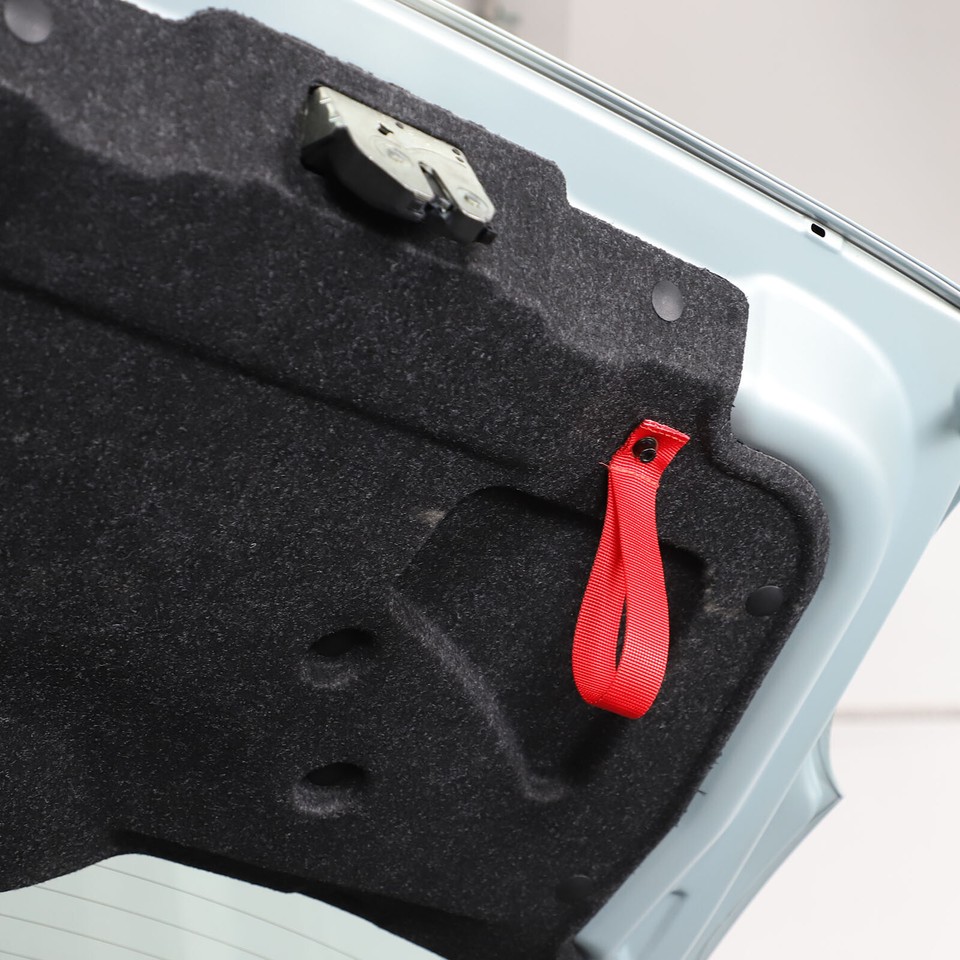 For FIAT 500 Abarth Hatch Red Car Interior Rear Trunk Handle Pull Strap ...