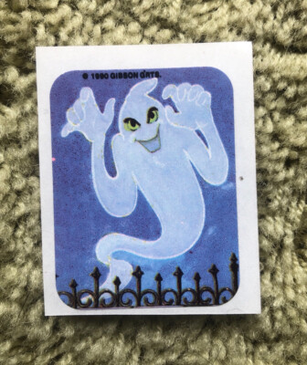 Ghost Halloween sticker, unused loose Sticker, 1990, Halloween | eBay