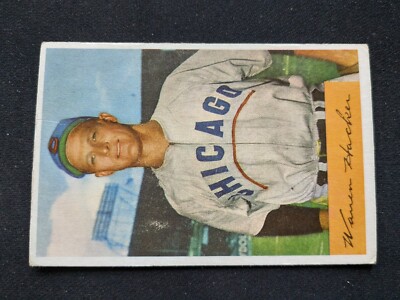 1954 Bowman Baseball Card # 125 Warren Hacker - Chicago Cubs (VG) | eBay