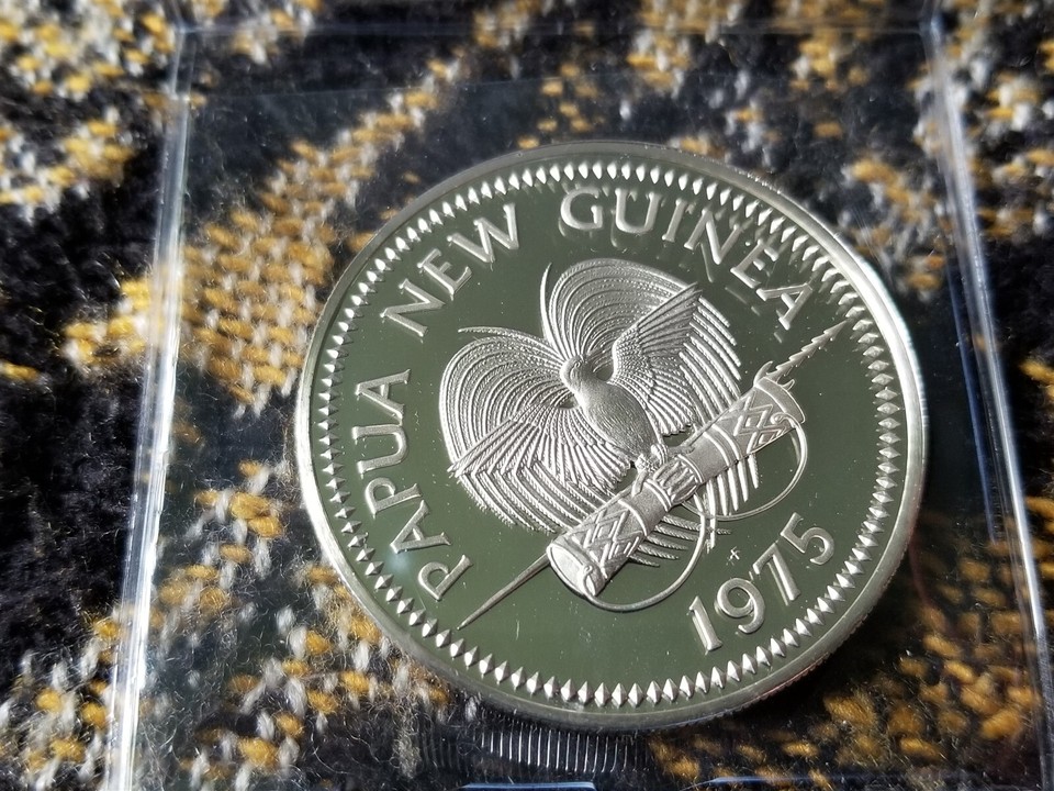 Papua New Guinea 10 Kina 1975 Silver Impaired Proof (Hazy) - ii | eBay