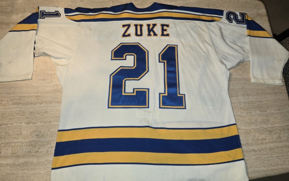 Vintage St. Louis Blues Mike Zuke 1979-1982 Game Worn Jersey | eBay