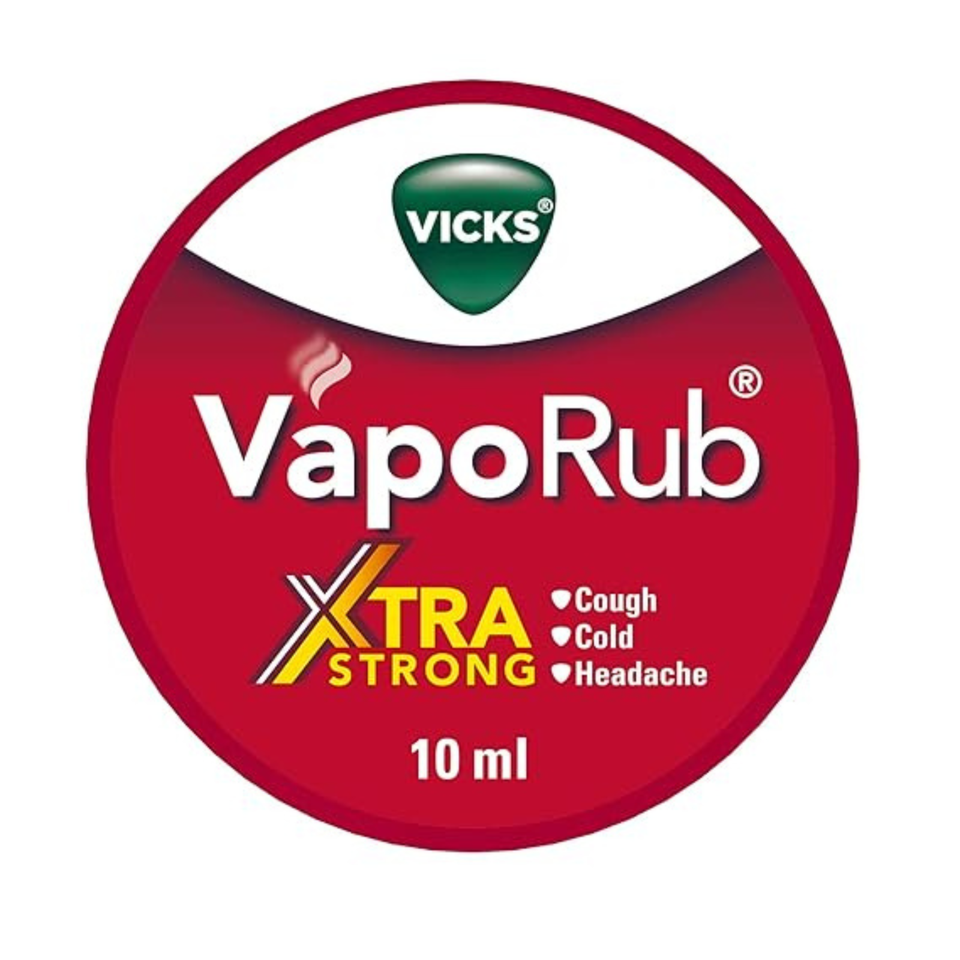 Vicks VapoRub Xtra Strong 0.34oz/10ml VapoRub Regular 1.76oz/50ml & 3 ...