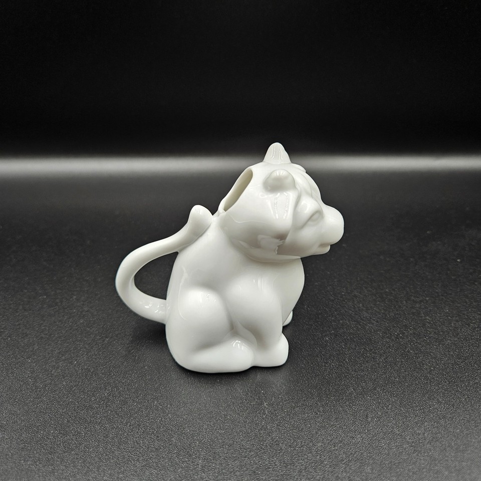 Vintage White Cow Creamer Syrup Pitcher Porcelain | eBay