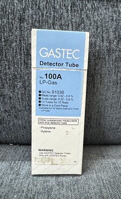 GASTEC 100A LP-GAS 0.02-0.8% GAS DETECTION TUBE | eBay