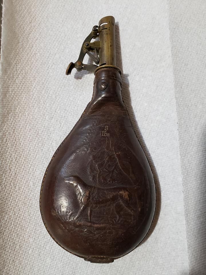 Vintage American Flask & Cap Co. Shot Flask ca 1840-1880 | eBay