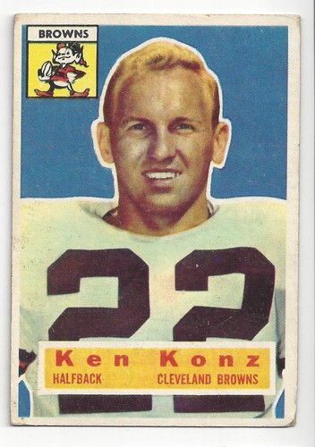 Ken Konz 1956 Topps NFL #33 Cleveland Browns | eBay