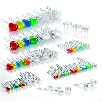 3 5 8 10mm 3V LED Diode Red White UV RGB Lights Emitting Diodes ...