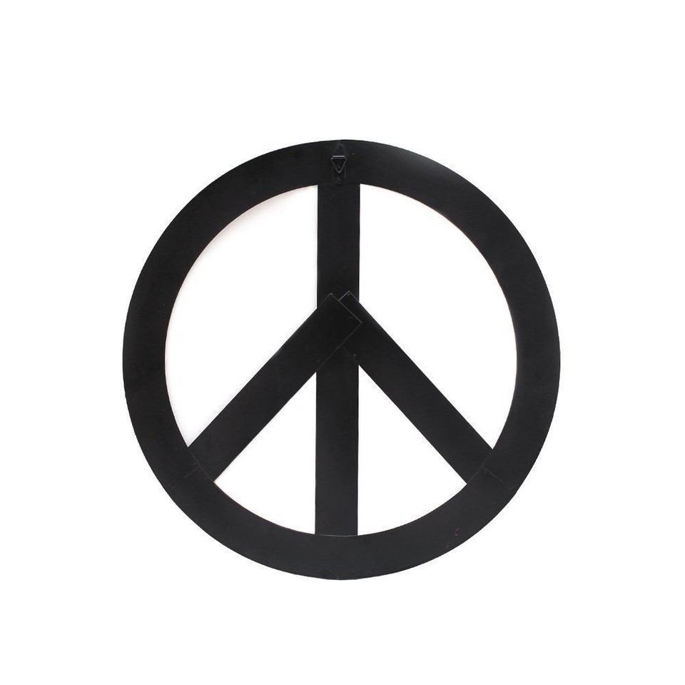 Metal Treasured Red Peace Sign Wall Hanging Ornament Home Door ...