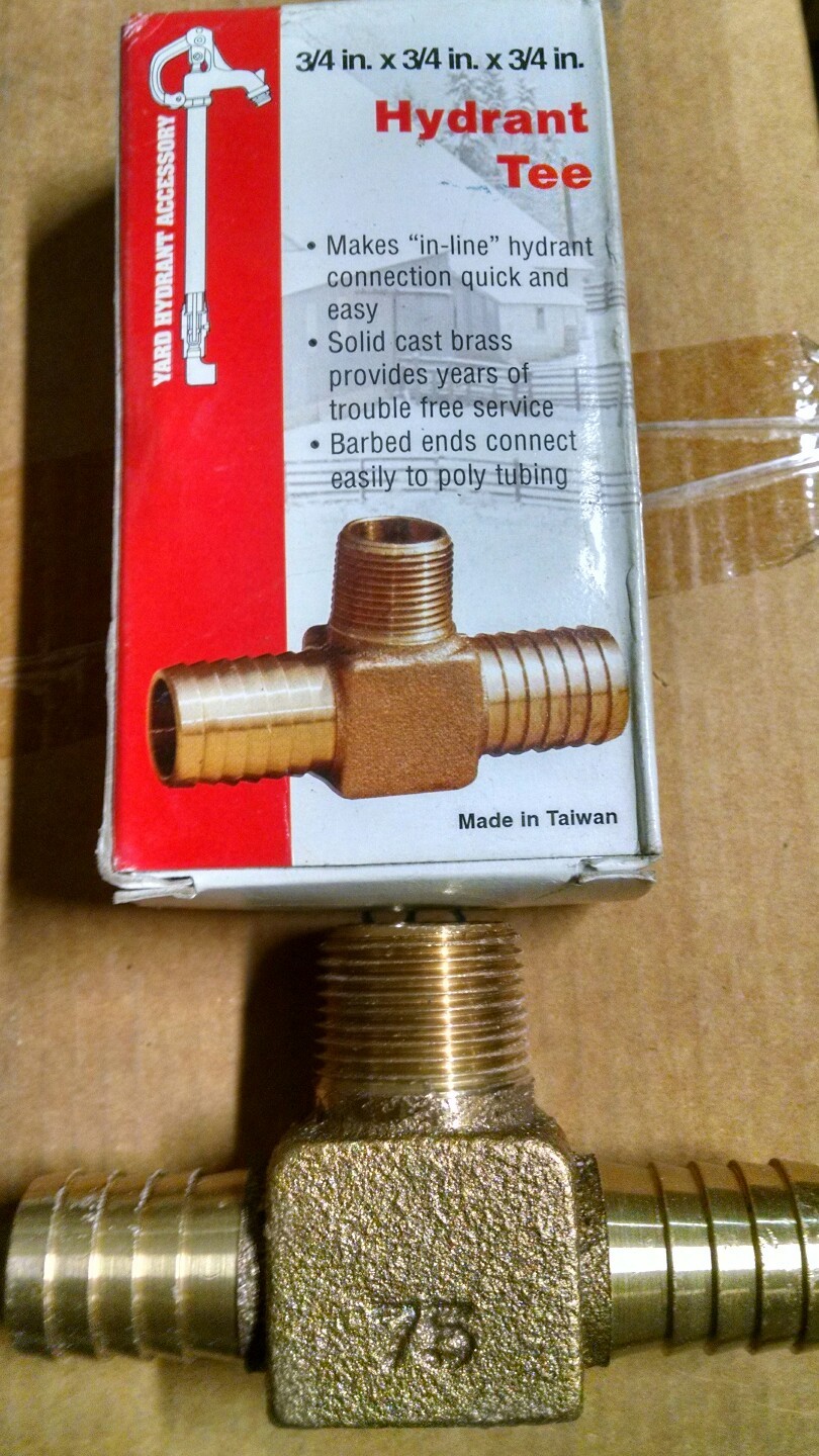 NEW ProPlumber Brass Hydrant Tee 3/4" x 3/4" x 3/4" solid cast brass | eBay