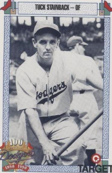 1990 Target Dodgers 100th Anniversary - Tuck Stainback #760 (RC) for ...