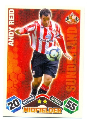 Topps Match Attax 2009-10 Premier League - Sunderland - Andy Reid ...