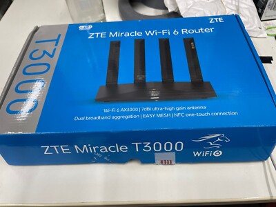ZTE Ax3000 Pro WiFi 6 Router - ZTE Miracle Broadband Wireless Router ...