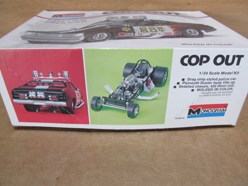 Cop Out Plymouth Duster funny car Model kit Monogram unbuilt sealed ...