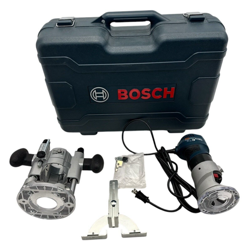 Bosch Palm Router Fix Based Corded w/Plunge Base GKF125CEPK (OB) | eBay