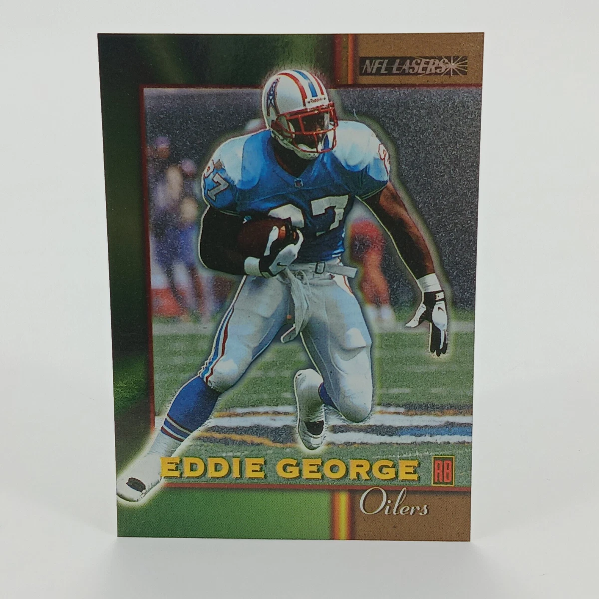 Oilers Eddie George Authentic Signed 1997 Skybox Impact #27