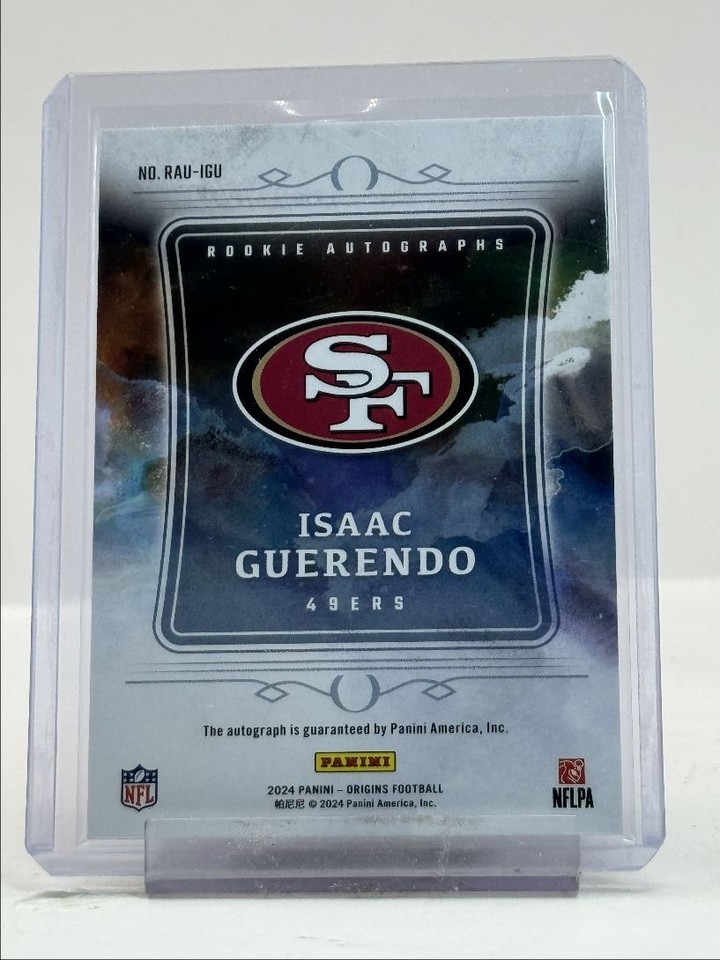 ISAAC GUERENDO 2024 ORIGINS ROOKIE AUTOGRAPH 49ERS #RAU-IGU RC AUTO ...