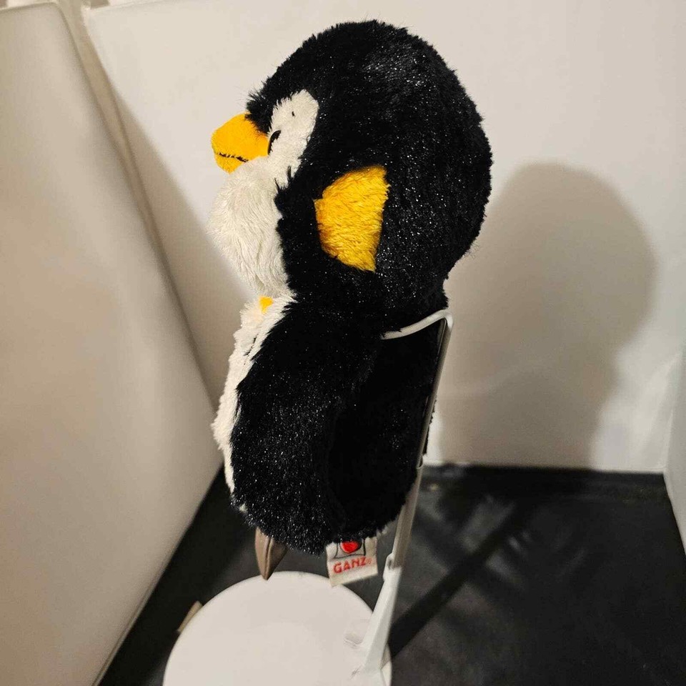 Webkinz Penguin Plush Toy No Code Black White Orange Stuffed Plush bird ...