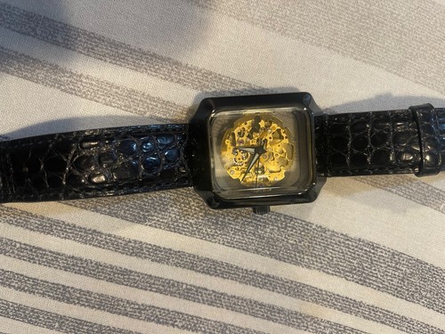 Android AD395AKG Mystique Ceramic Skeleton Automatic Gold-Tone Dial ...