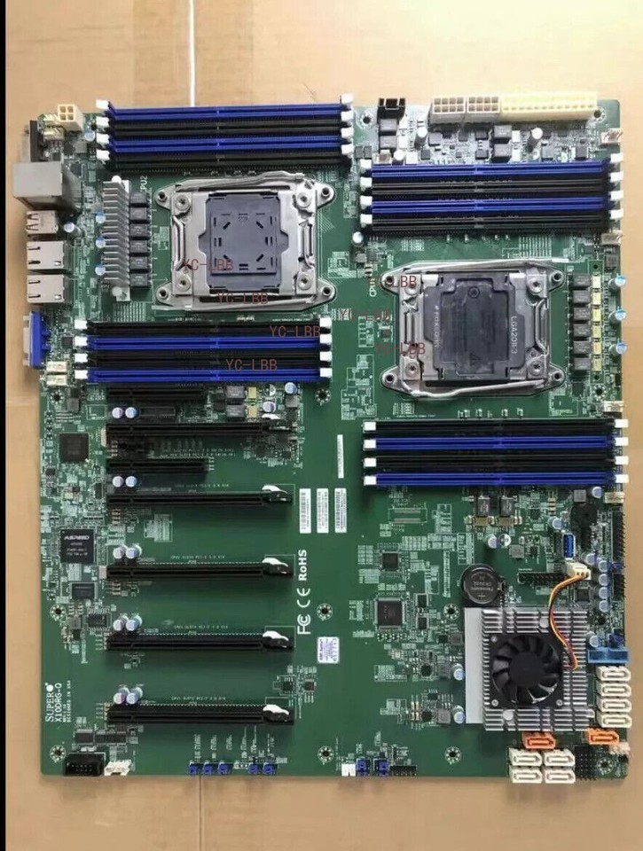 Supermicro X10DRG-Q Board w/ 2x Xeon E5-2667 v4 LGA2011-3 DDR4 C612 ...